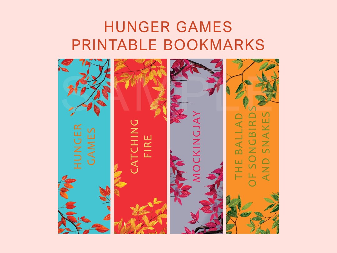 Hunger Games Deluxe Edition Printable Bookmarks - Etsy