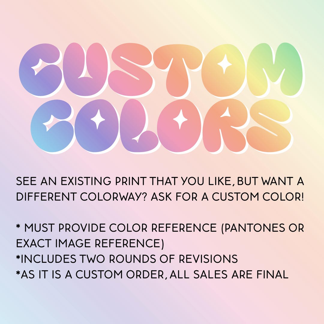 Custom Colors for Existing Seamless Digital Downloadable Prints - Etsy