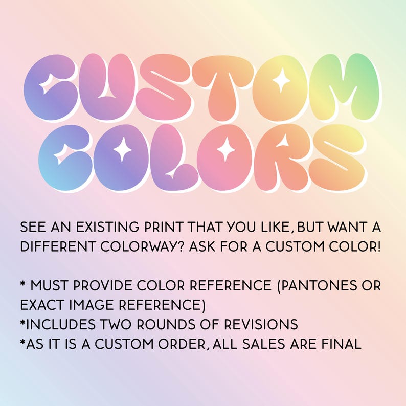 Custom Colors for Existing Seamless Digital Downloadable Prints - Etsy