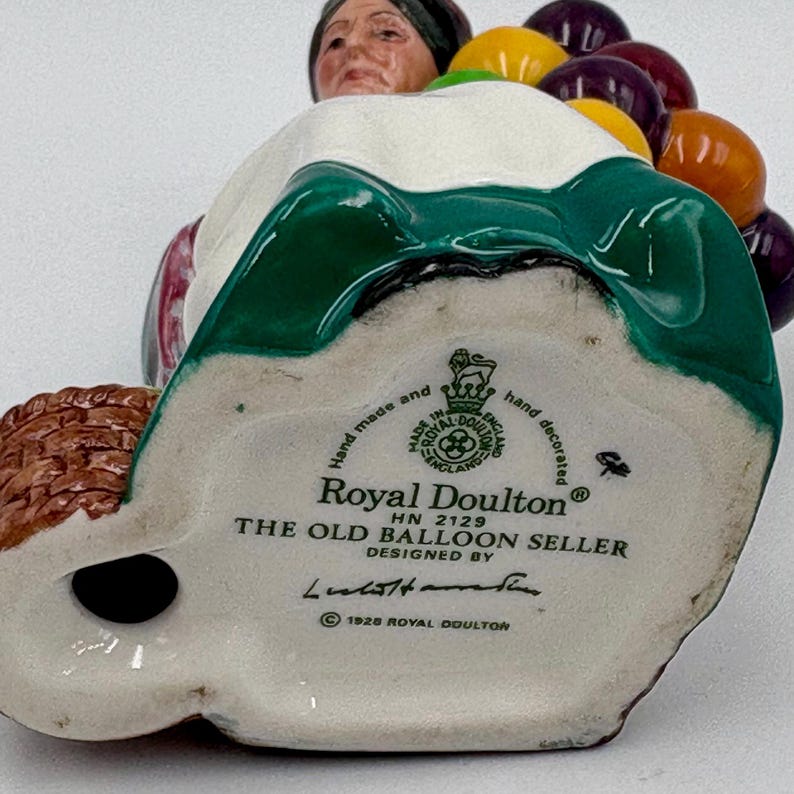 Royal Doulton Old Balloon Seller Mini Figurine HN2129 1989–91 Bone ...