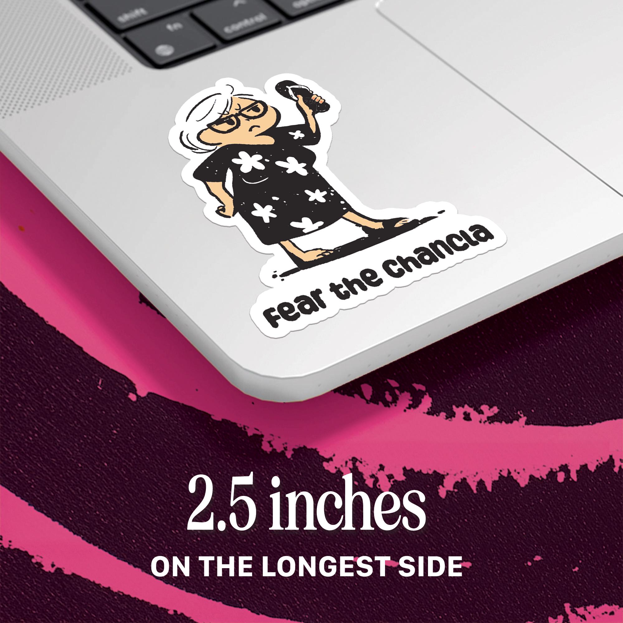 Fear the Chancla Sticker, Funny Latina Abuela Vinyl Sticker, Hispanic ...