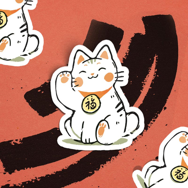 Lucky Cat - Etsy