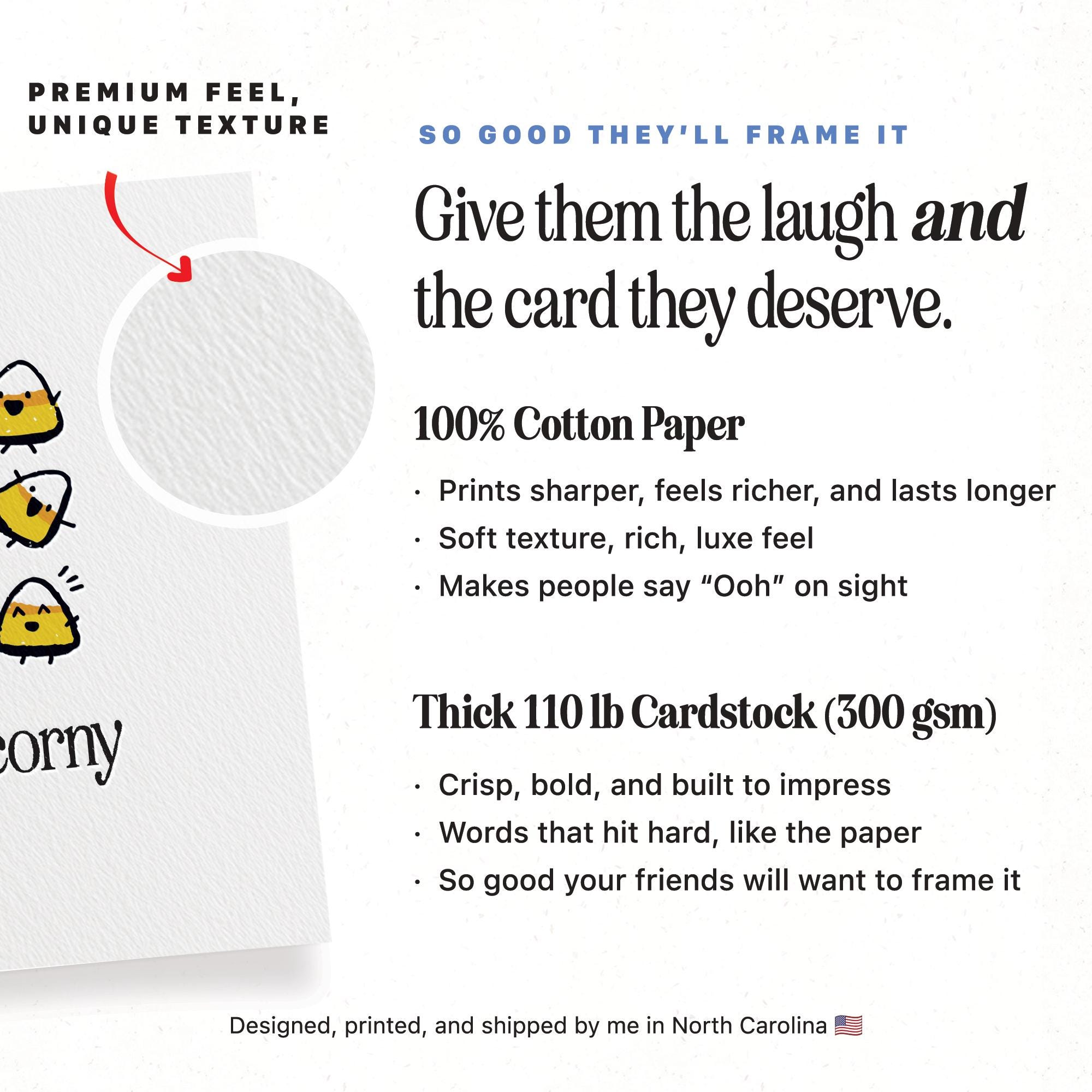 Halloween Card for Candy Corn Lover: 'stay Corny' Minimalist Fall ...