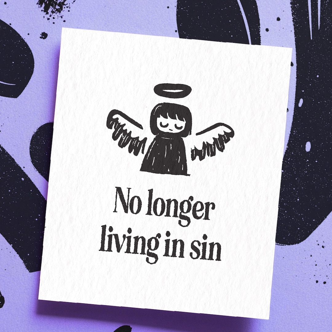 Snarky Wedding Card: No Longer Living in Sin - Witty Marriage and ...