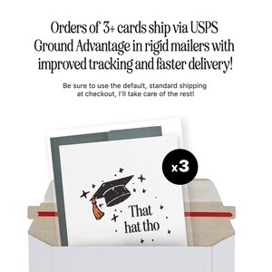 Funny Graduation Card for Friend, Snarky Grad Stationery, “that Hat Tho ...