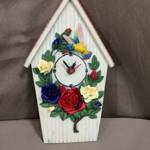 Birdhouse Clock - Etsy