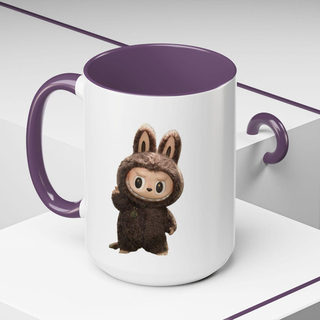 Personalized Labubu Coffee Mug, Cute Kawaii Mug, Cartoon Character Cup ...