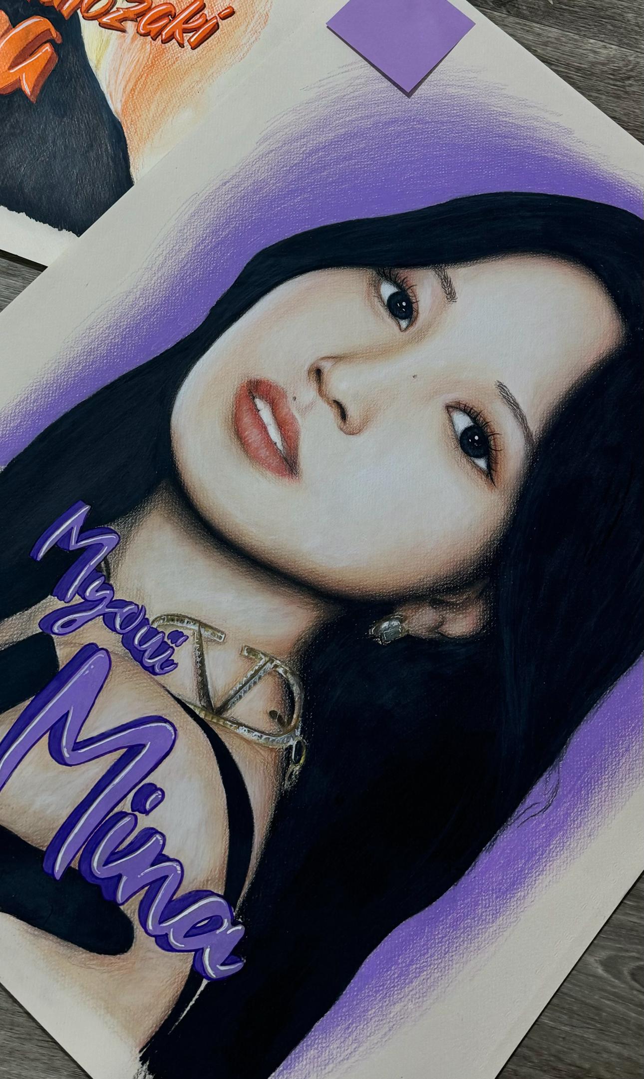 Twice (mina) Celebrate Era / Full Color Draw Portrait - Etsy