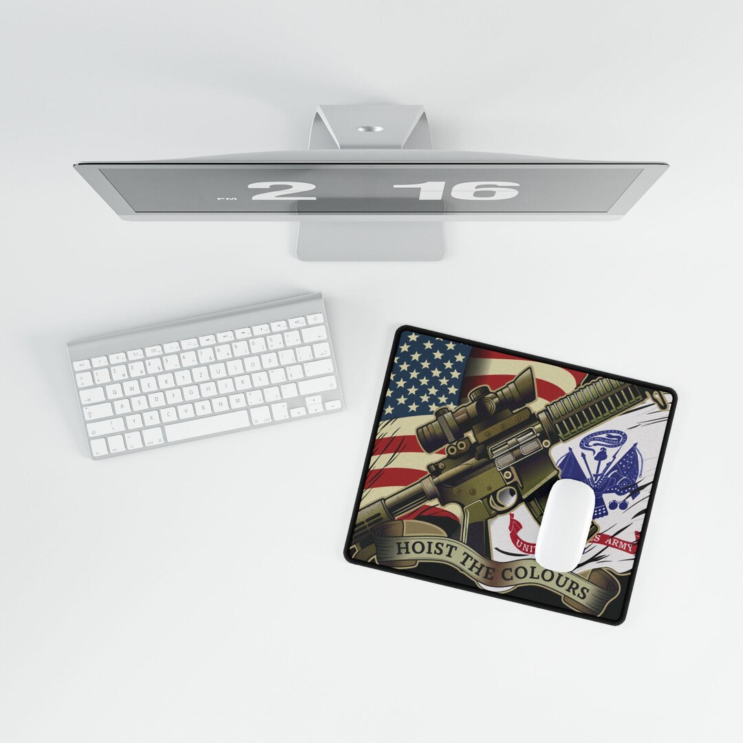 US Army Desk Mat - Hoist the Colours, Gaming Office Accessory, Desk ...