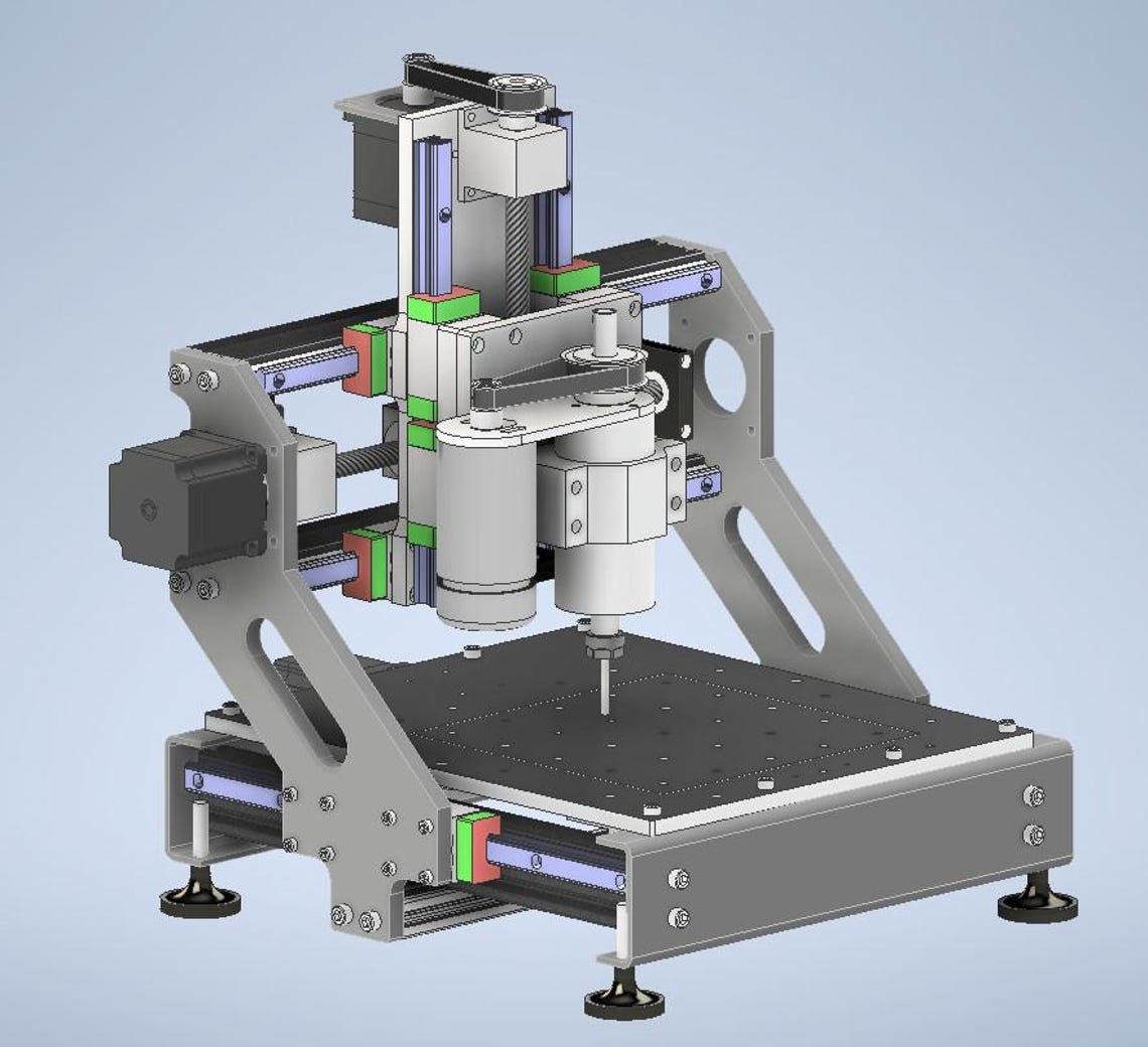 Mini CNC Machine Milling Auluminum Design Plan - Etsy