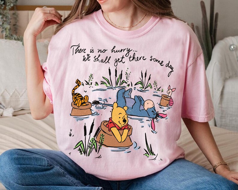 Tetro Coquette Watercolor Winnie the Pooh Shirt, Pooh Bear Piglet ...