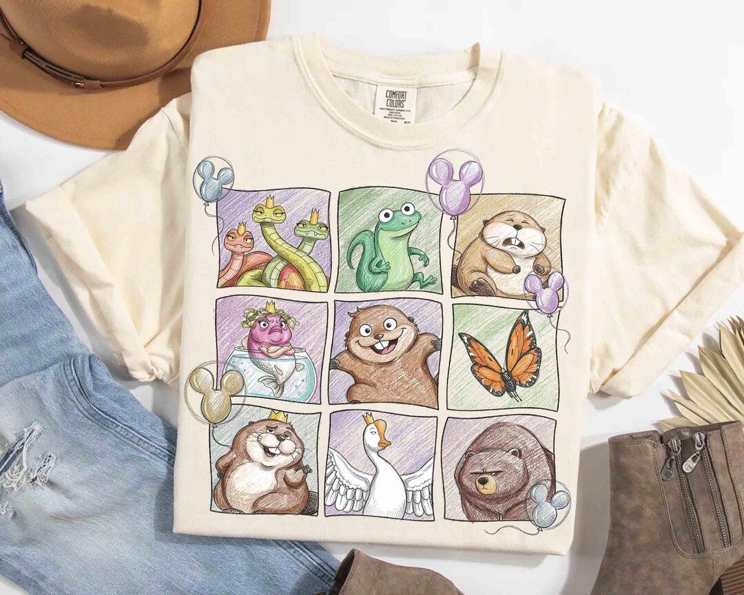 Comfort Color Disney Pixar Movie Hoppers 2026 Shirt, Tom Lizard Fish ...