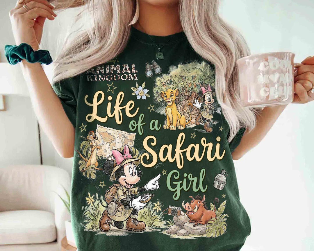 Retro the Life of A Safari Girl Minnie Mouse Disney Animal Kingdom ...