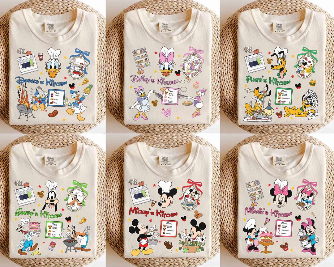 Disney Mickey and Friends Chef Shirt, Disney’s Kitchen Shirt, Mickey ...