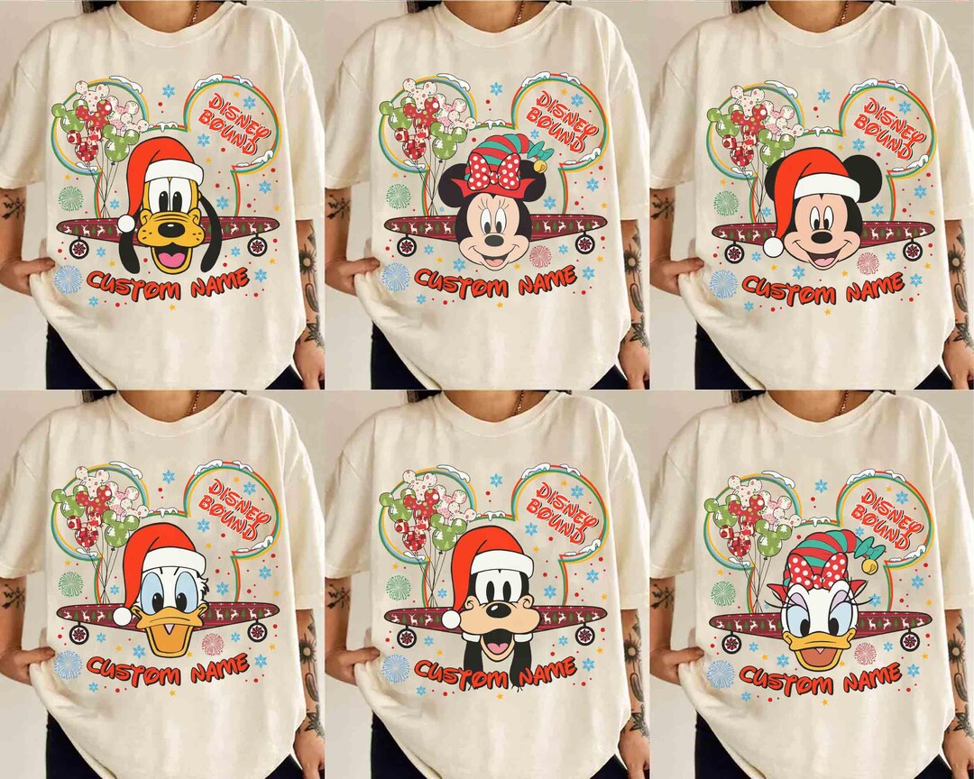 Disney Matching Bound Christmas Shirt, Santa Mickey and Friends Shirt ...