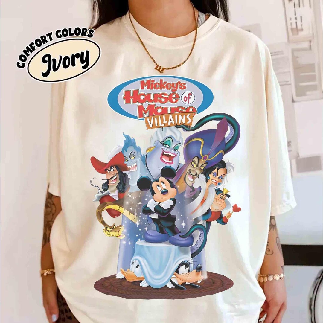 Comfort Colors Mickey Mouse Donald Goofy Mickey's House of Villains ...