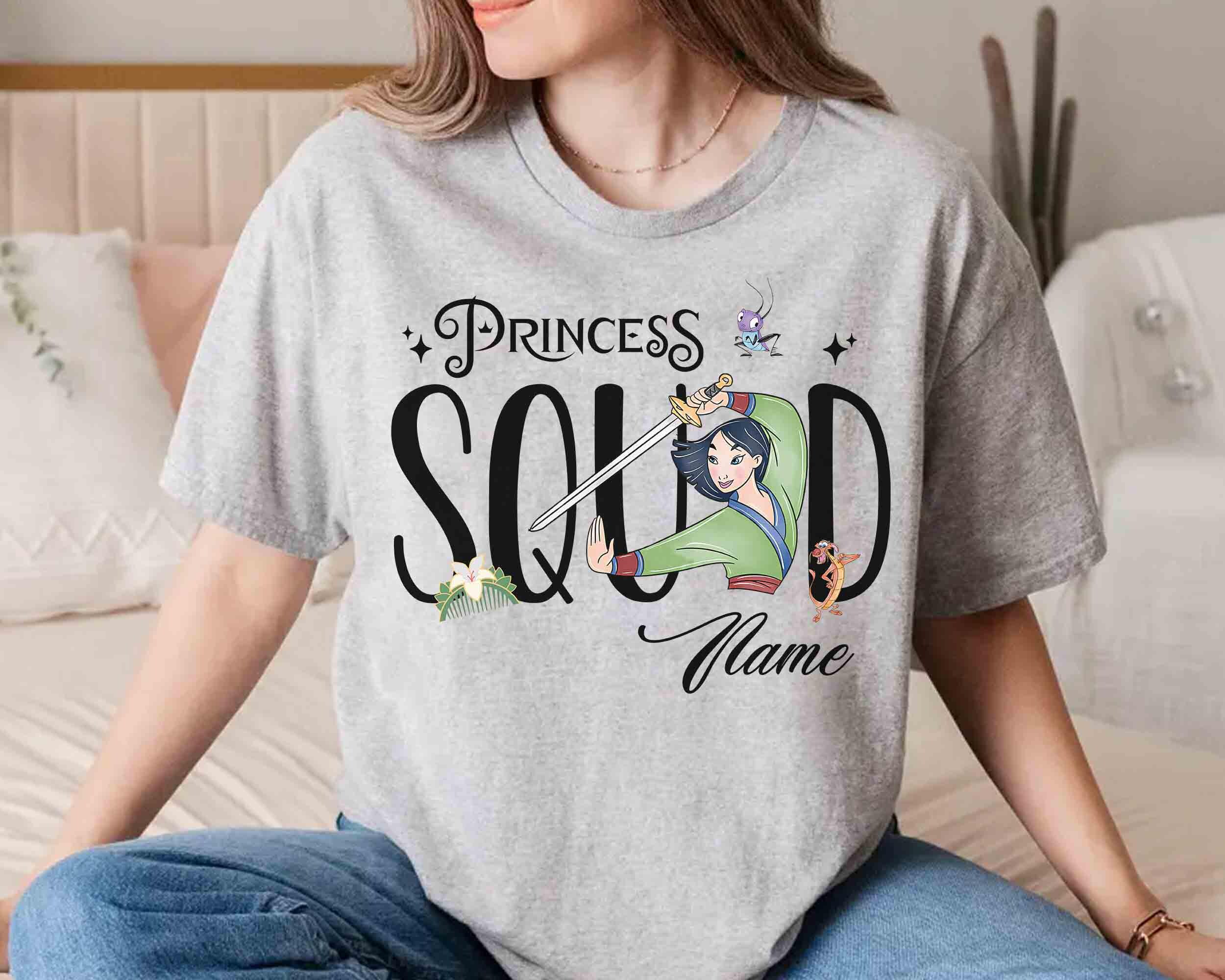 Customize Disney Princess Squad Matching Shirt, Tiana Ariel Elsa ...
