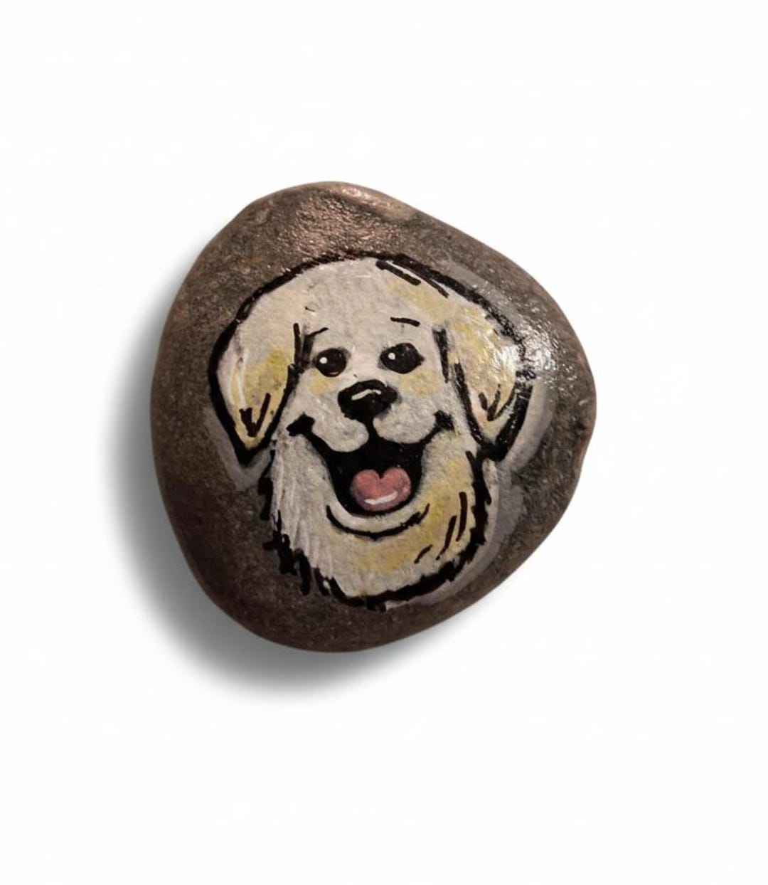 Hand Painted Golden Retriever Rock – Pet Memorial Stone - Etsy