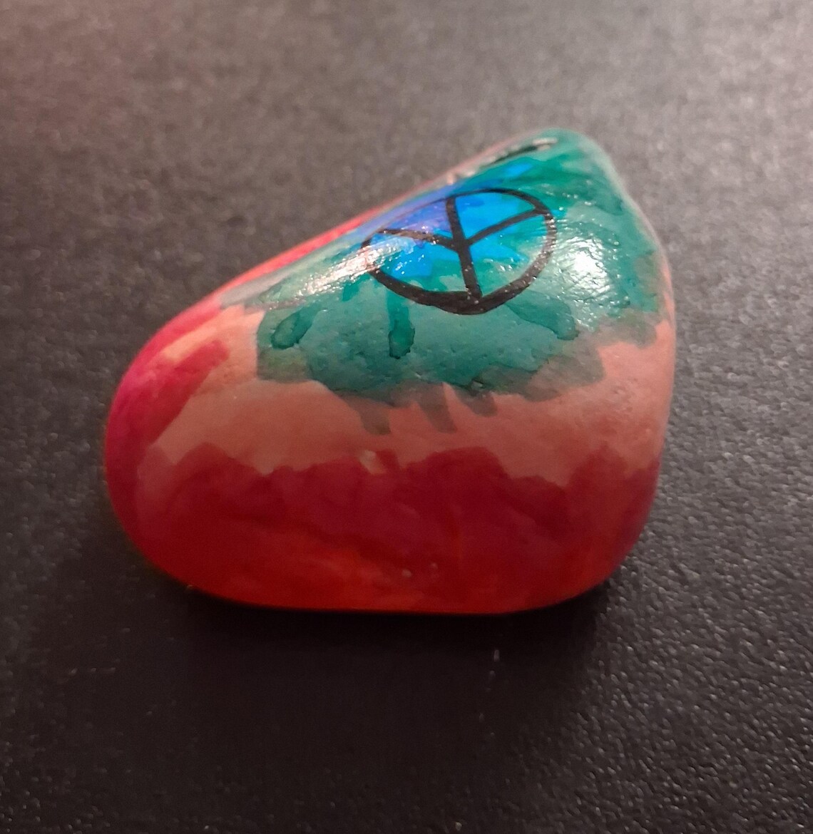 PEACE Painted Rock - Etsy