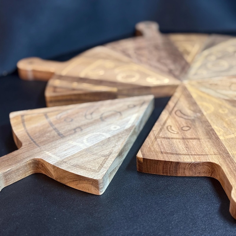 Wooden Pizza Serving Board - Etsy