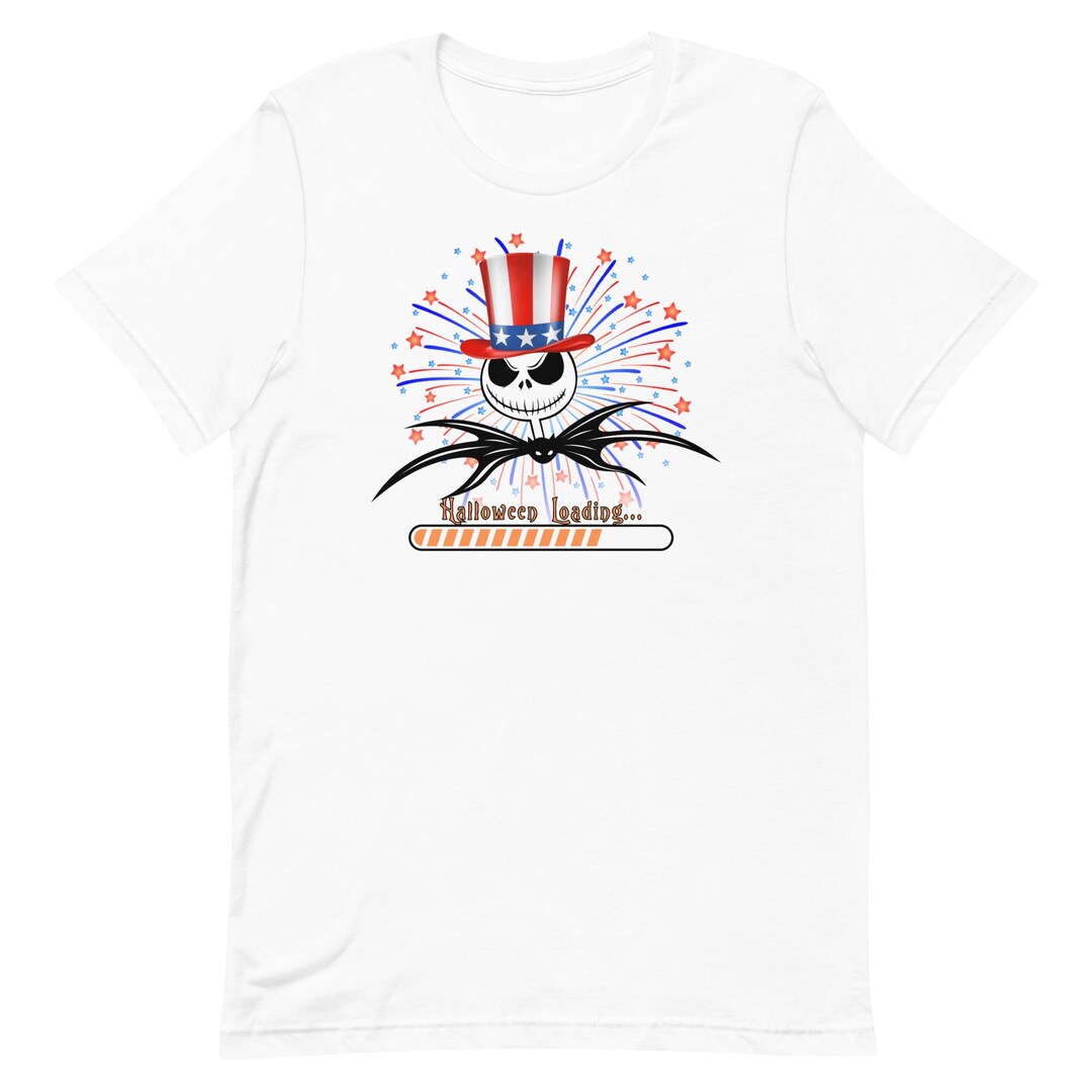 4th of July Jack Skellington "halloween Loading" Graphic Tee - Etsy