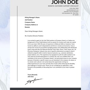 Editable Resume & Cover Letter Template Bundle | Professional Canva ...