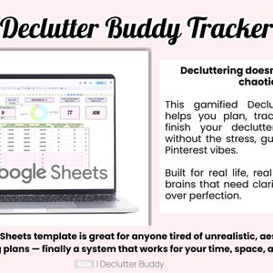 Decluttering Project Tracker | Printable Digital Spreadsheet | Home ...
