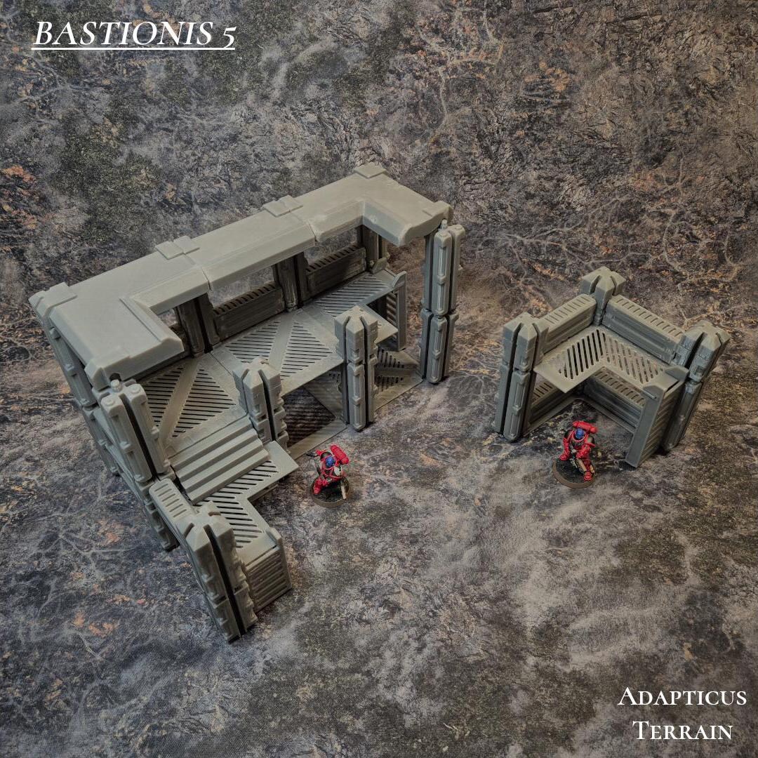 3D Printed Wargaming Terrain – Sci-fi Fortress | Modular Warhammer 40k ...