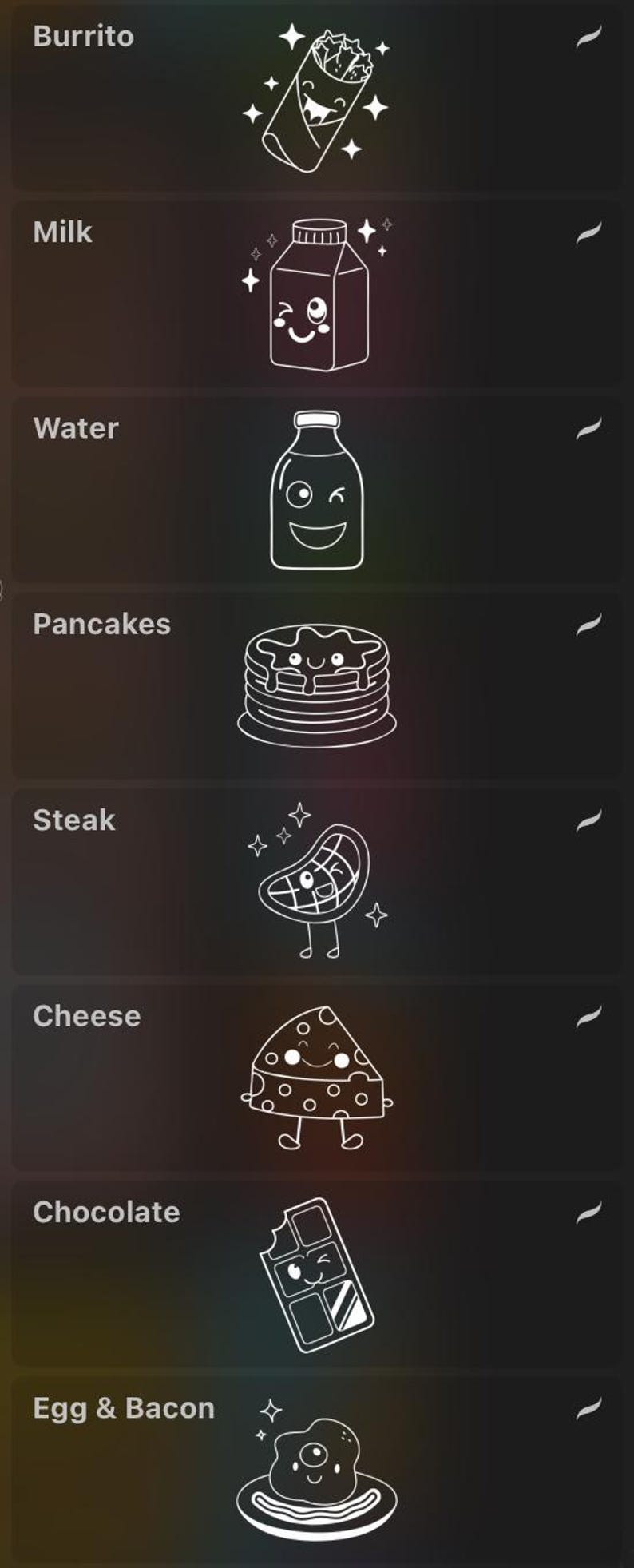 Kawaii Food Procreate Stamp | Cute Doodle Clipart for Procreate ...