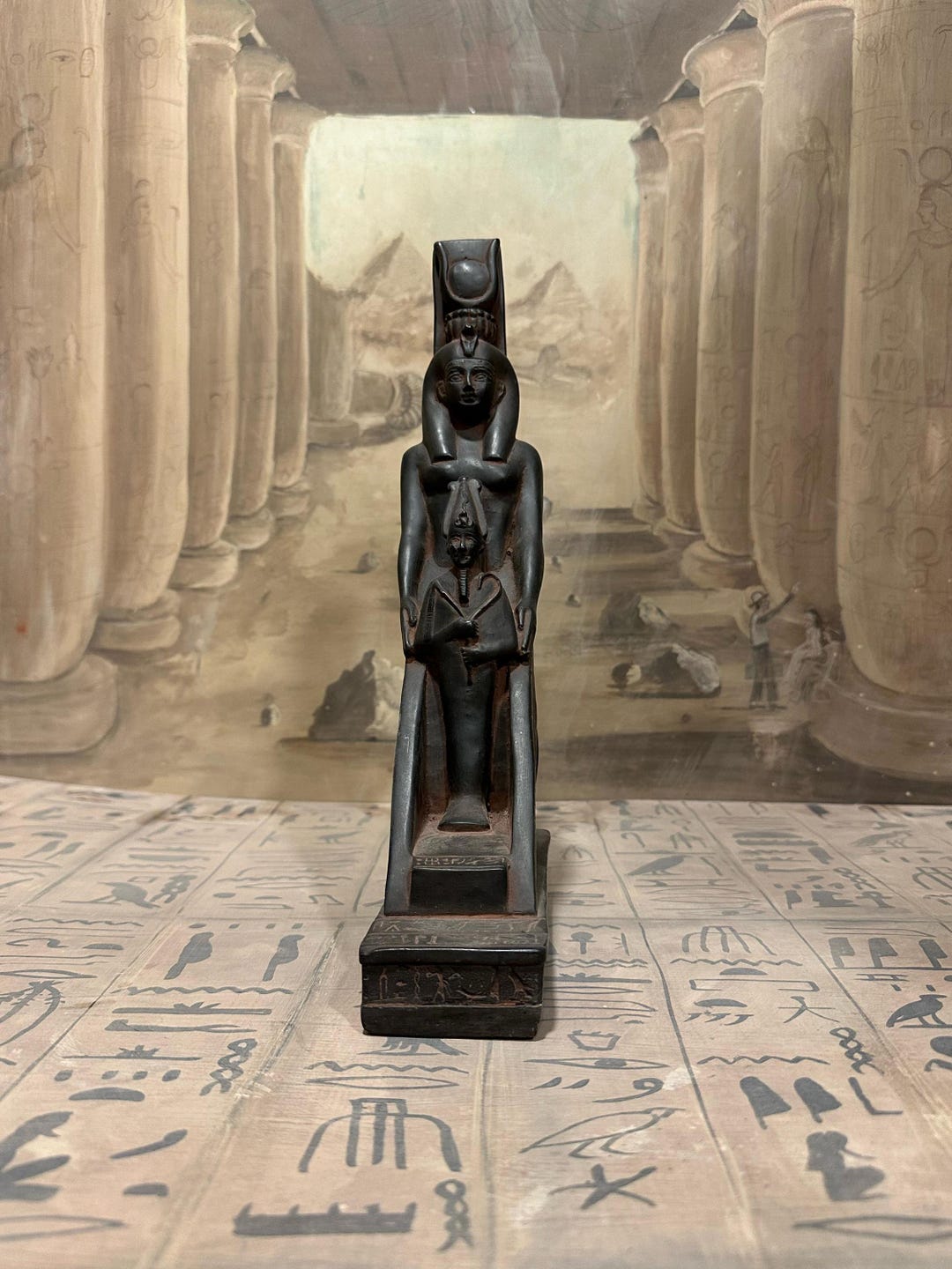 Goddess Isis and God Osiris, Egyptian Handmade Statue, Replica Statue ...