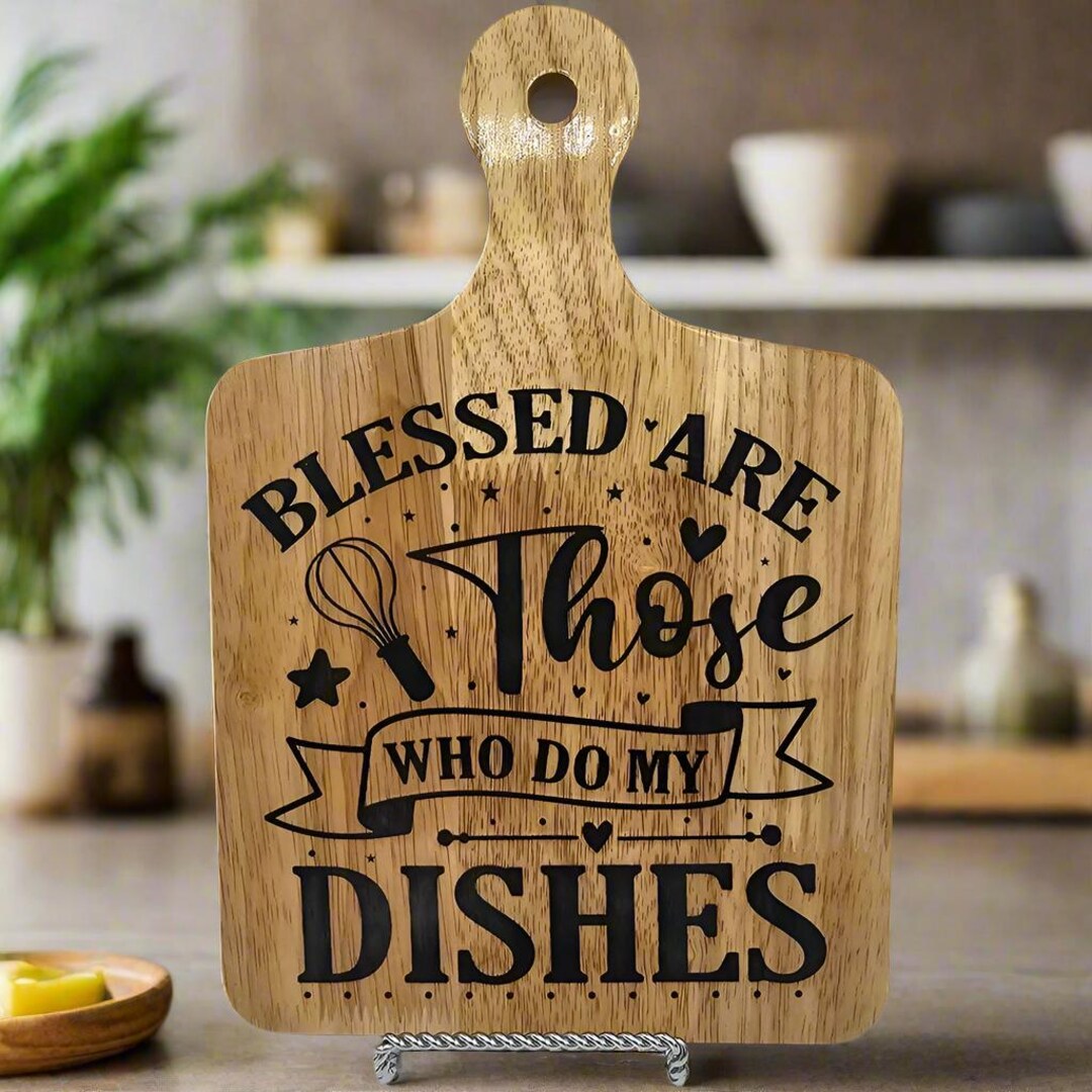Funny Laser Engraved Cutting Board – “blessed Are Those Who Do My ...