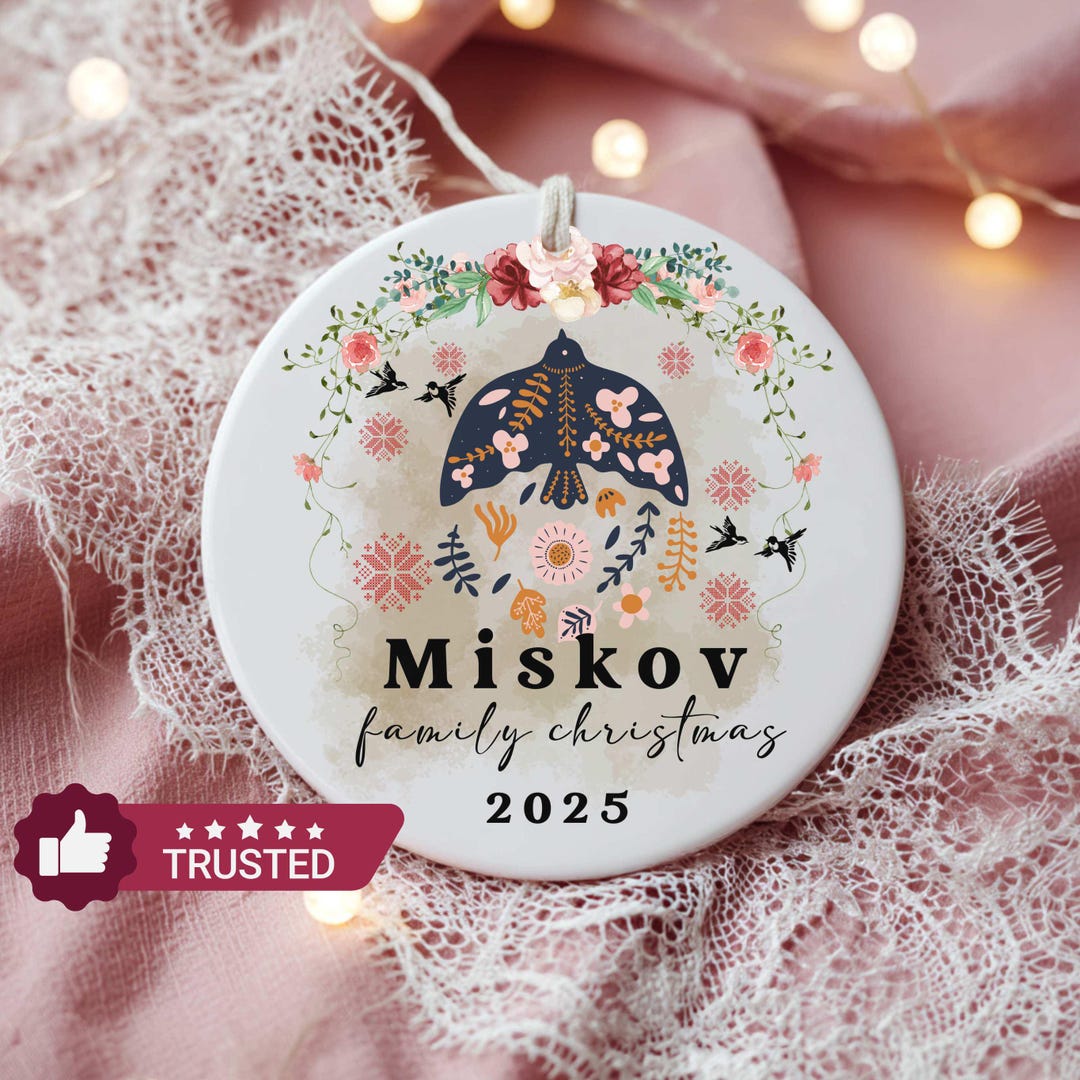 Slavic Birds-custom Giftable Holiday Decor, Personalized Ceramic ...