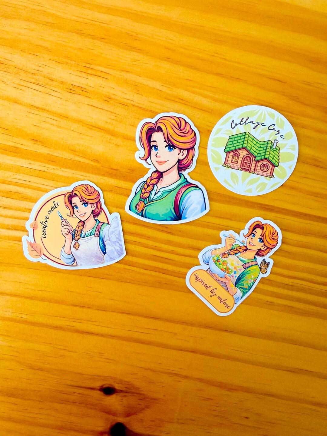 Stardew Valley Leah Sticker Pack - Cottagecore Vinyl Stickers | Indie ...