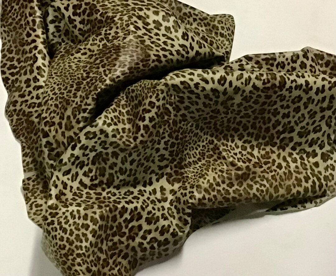 Cheetah Print Leather Lambskins. Leather Hides, SPC89 - Etsy