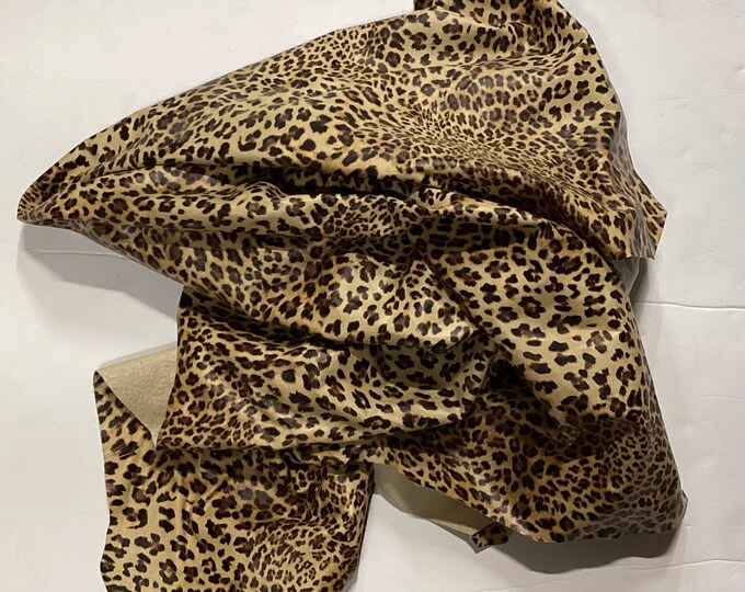 Cheetah Print Leather Lambskin. Leather Hide. Leather. Gifts. OSM410 - Etsy