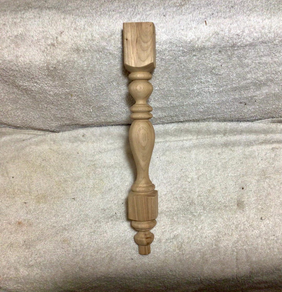 Unfinished Wooden Spindle Legs. Furniture Legs. Finials. Cabinetry ...