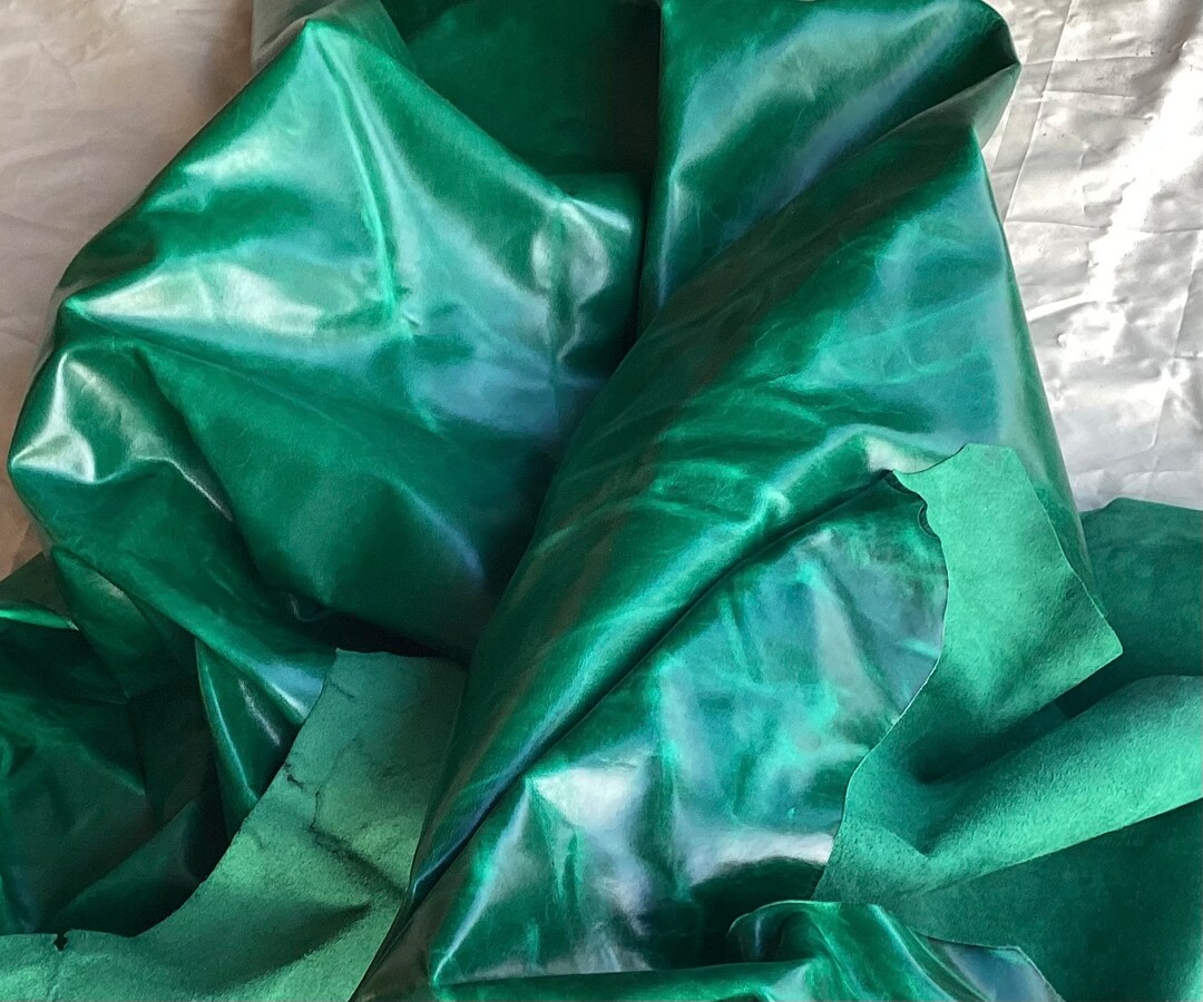 Emerald Green Pull-up Leather Cowhides, MRH7950 - Etsy