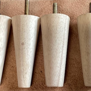 4 Inch Unfinished Maple Furniture Legs, Wooden Legs. LT4208U - Etsy