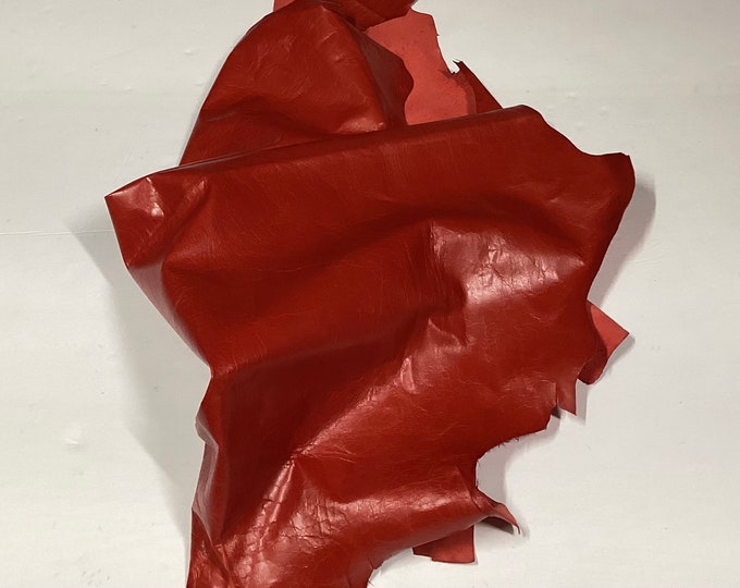 Fire Red Leather Lambskins. Leather Hides. Garment Leather. Upholstery ...