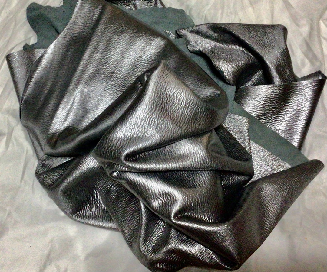 Laser Cut Brushed Pewter Leather Cowhide Remnants, DD2165 - Etsy