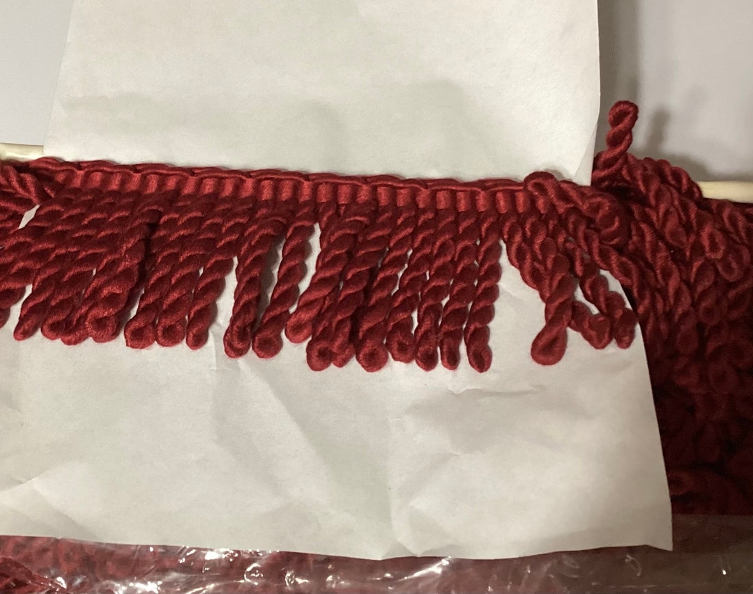 18 Yards Maroon 3 Inch Bullion Fringe JJ18 - Etsy