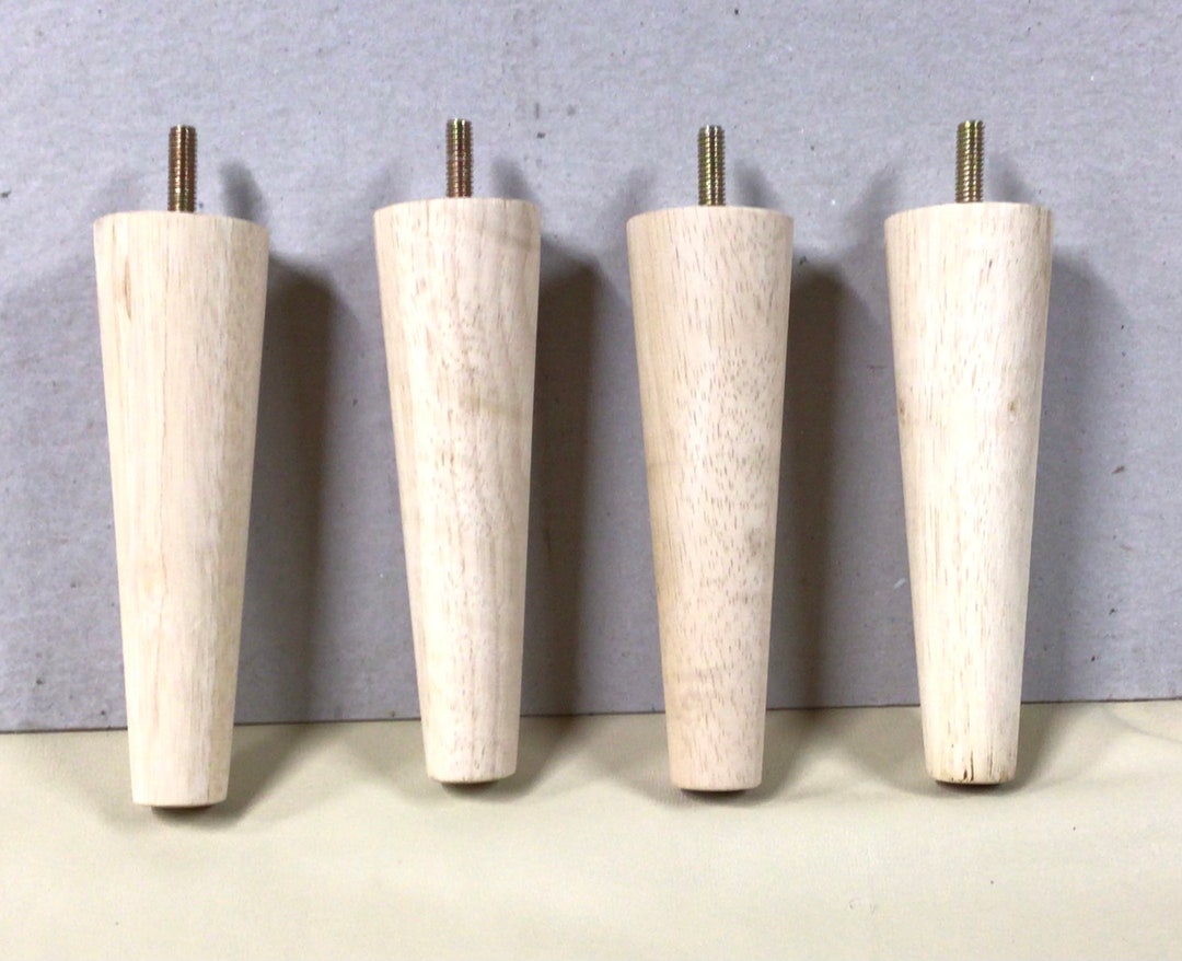 Unfinished 6 Inch Furniture Legs in Pkgs of 2 or 4 Legs. DA6208 - Etsy