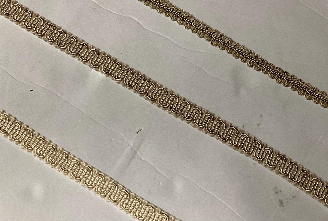 3 Rolls French and Scroll Gimp. Upholstery Gimp. Trim. Home Furnishing ...