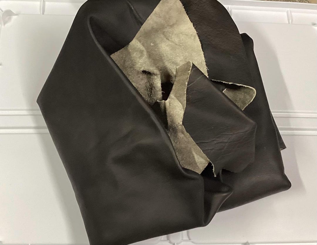 Distressed Faded Black Leather Water Buffalo Hides. APR115 - Etsy