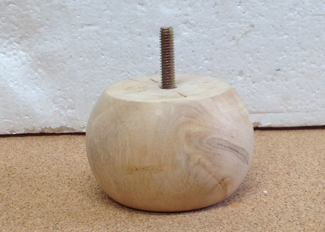 Unfinished Maple Bun Furniture Legs in Pkgs of 1,2 or 4 Legs. #2656 - Etsy