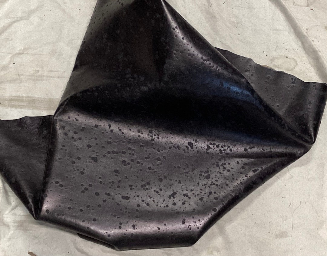 Black,with Embossed Bubbles Leather Lambskins. OSM815 - Etsy