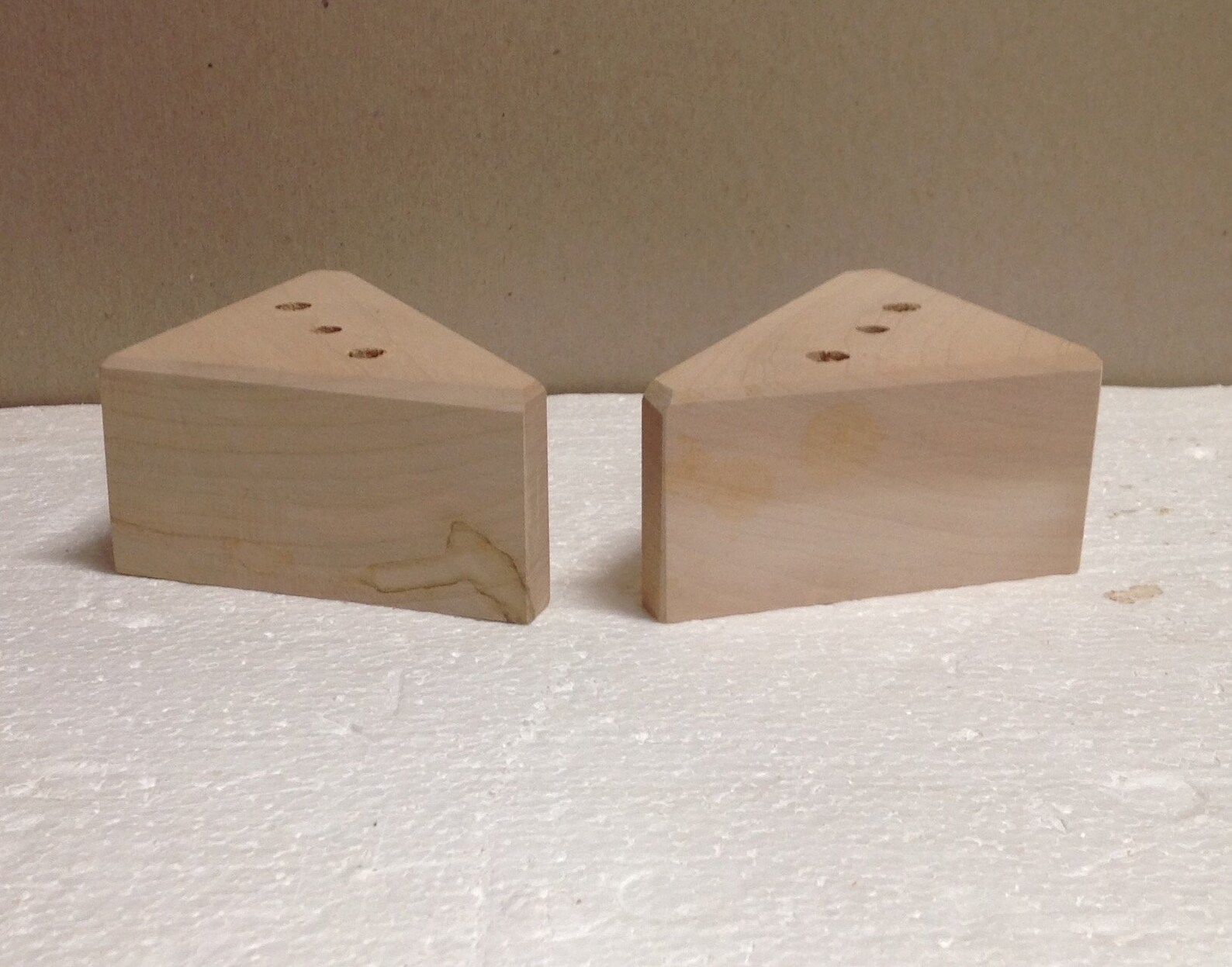 Unfinished Maple Triangle Furniture Legs: 2-inch Chair Risers 2779 - Etsy