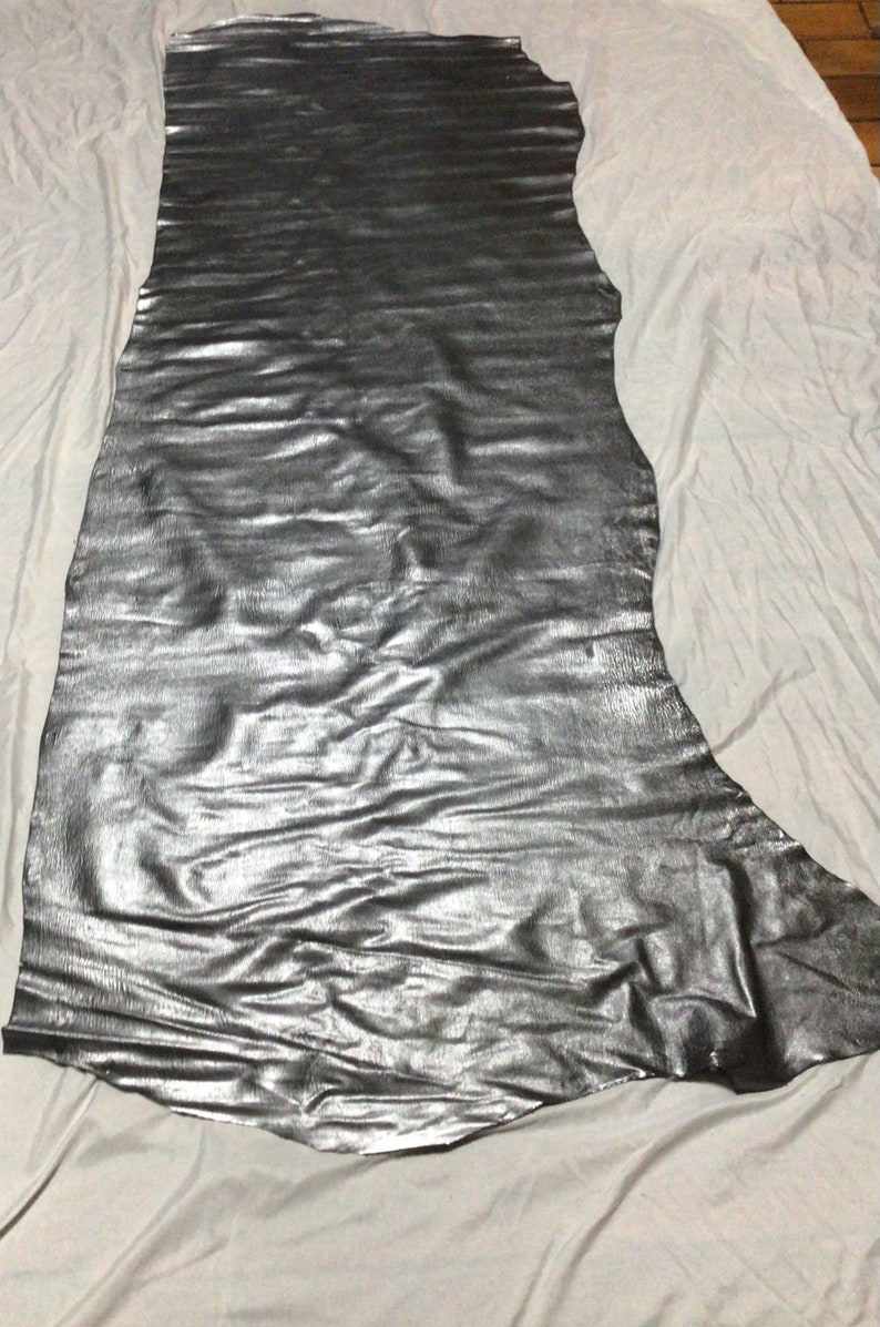 Laser Cut Brushed Pewter Leather Cowhide Remnants DD2165 - Etsy