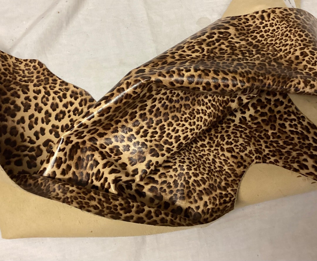 Cheetah Print Leather Lambskin. Leather Hide, OSM1557 - Etsy