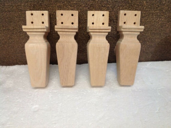 Package of 4 Square Tapered Block Style Furniture Legs - Etsy